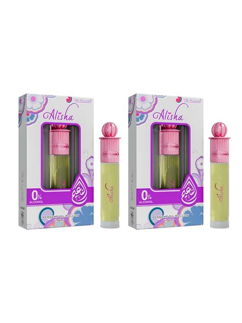 Buy Al Nuaim Set Of 2 Silver Series Alisha Alcohol Free Attar Roll On 6