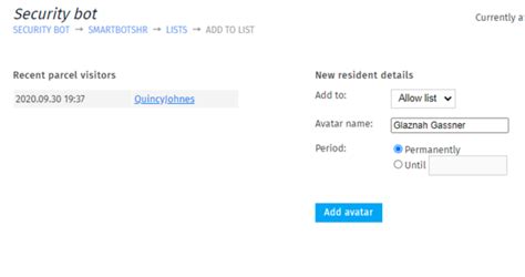 Security Bot Configuration Smartbots Documentation Second Life Bot