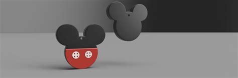 Mickey Mouse Keychainstl 3d Model By Shack3dprint On Thangs