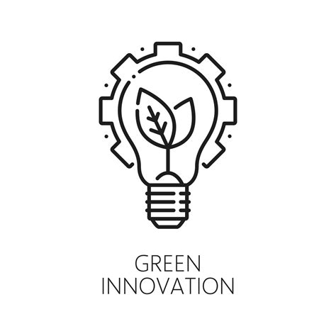 Green Innovation Line Icon Eco Energy And Power 37907111 Vector Art At Vecteezy