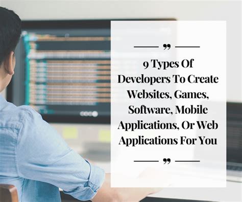 Types Of Developers Who Can Create Websites Or Web Apps For You