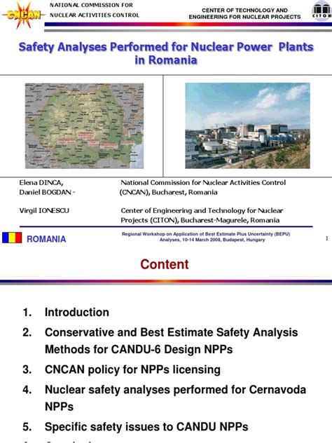 Pdf Safety Analysese For Npps In Romania Dokumentips