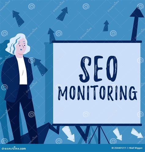 Hand Writing Sign Seo Monitoringtracking The Progress Of Strategy Made