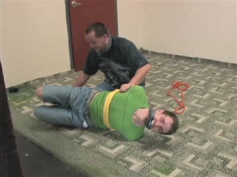 Hogtied Guy Feet Tickled