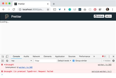 Bug Running Prettier Playground Locally Web Workers Fail To Import Lib