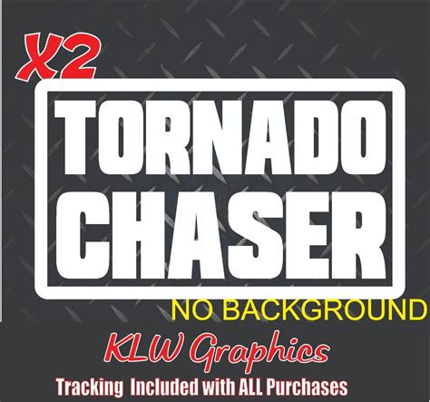Tornado Chaser Storm Car Decal Severe Weather Truck Lightning