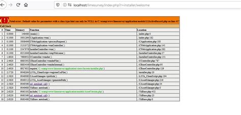 Error Installation Limesurvey Forums