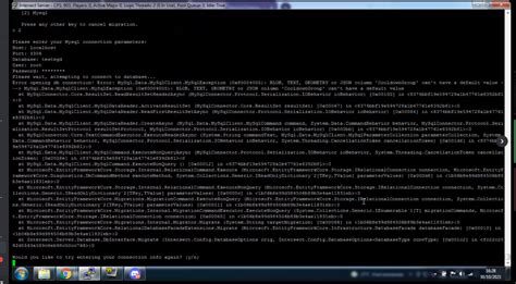 bug migrating gamedb to mysql fails · issue 1010 · ascensiongamedev intersect engine · github