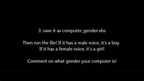 Find Out If Your Computer Is A Babe Or Girl YouTube