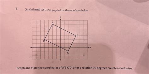 Solved Quadrilateral ABCD Is Graphed On The Set Of Axes Chegg