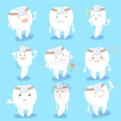 Cartoon Tooth Doctor Do Expression Stock Illustrations 12 Cartoon