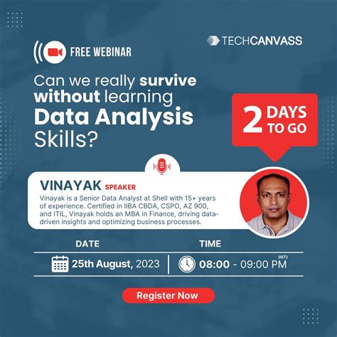 Techcanvass On Linkedin Webinar Techcanvass Iiba Cbda Cbdawebinar Dataanalysisskills…