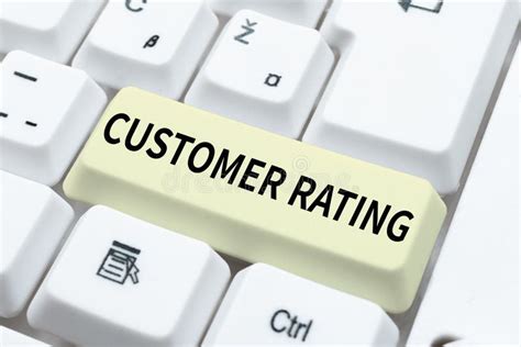Text Sign Showing Customer Rating Concept Meaning Each Point Of The