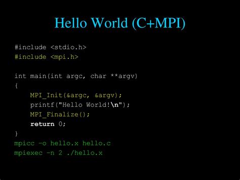 Introduction To Message Passing Interface Ppt Download