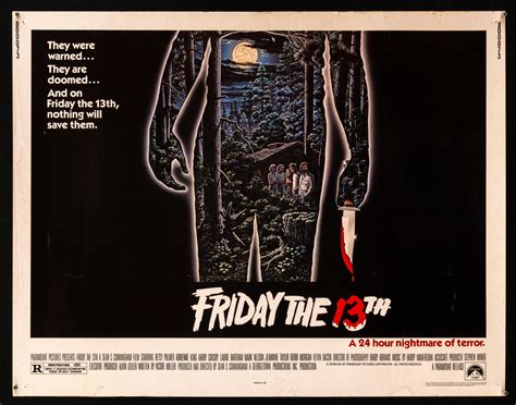 Freitag Der 13 Originalplakat Friday 13th Jason Voorhees Horror Movie