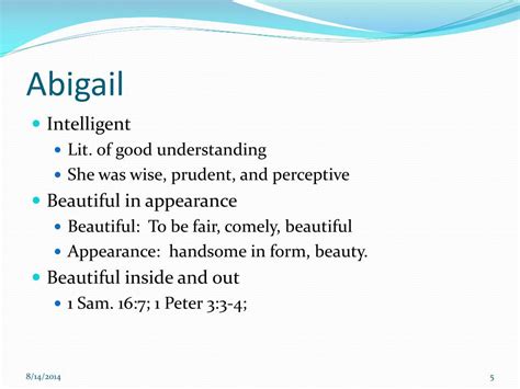 Ppt Lessons From Abigail Powerpoint Presentation Free Download Id