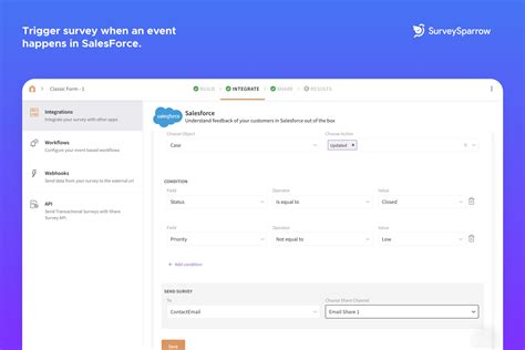 Salesforce Survey Salesforce Integrations Surveysparrow