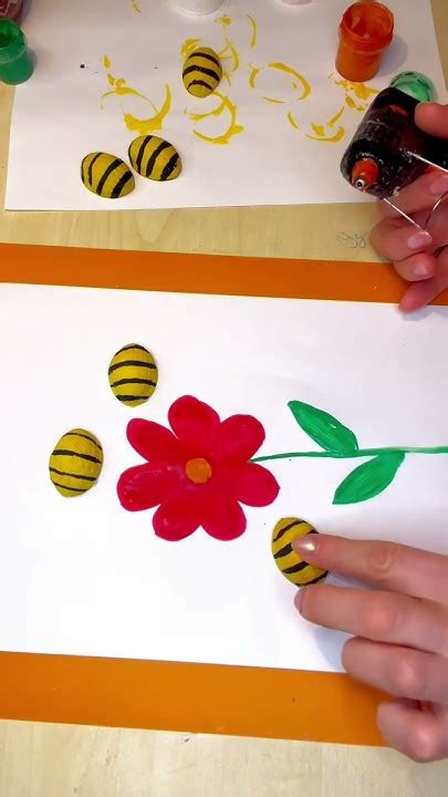 Пчеле и из грецкого ореха творчество творческийпроцесс рисуем рисунок Youtube