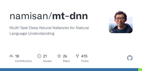 GitHub Namisan Mt Dnn Multi Task Deep Neural Networks For Natural Language Understanding