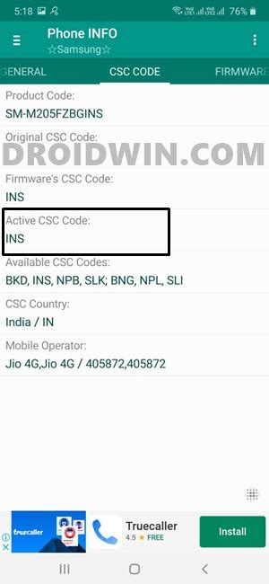 How To Change CSC Codes In Samsung Devices DroidWin