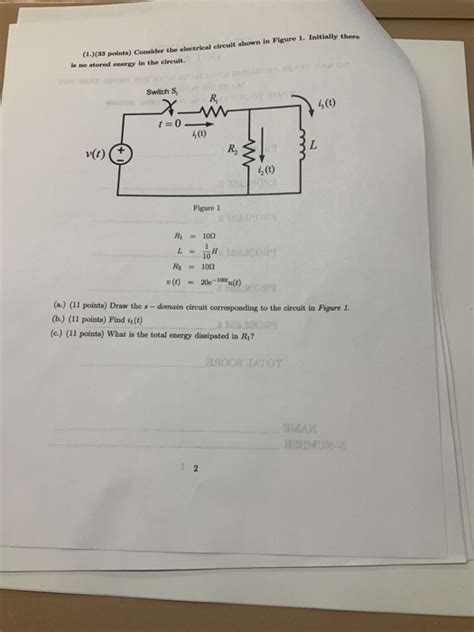 Solved 13 Points Consider The Electrical Circuit Shown