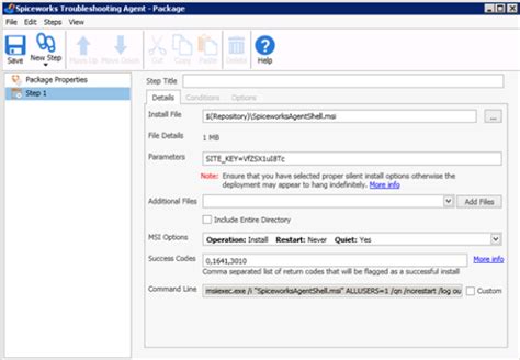pdq deploying the spiceworks agent spiceworks