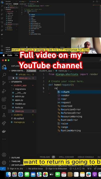 Django Views Pythonanddjangofullstackwebdeveloper Programming Djangoforbeginners