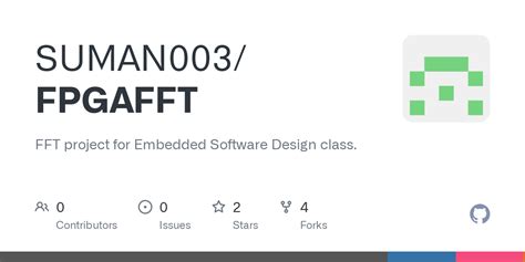 Github Suman Fpgafft Fft Project For Embedded Software Design Class