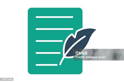 깃펜 아이콘입니다 솔리드 아이콘 스타일입니다 결정의 최종성과 관련된 아이콘입니다 법률 요소 벡터 일러스트 레이 션 결정에 대한 스톡 벡터 아트 및 기타 이미지 Istock