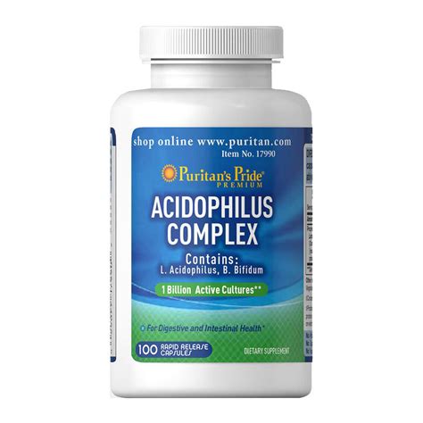 Probiotic Acidophilus Complex 100 Caps Puritans Pride цена 320 58 грн — Prom Ua Id 963006338