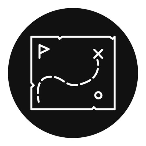 해적 지도 터 일러스트레이션 프리미엄 벡터