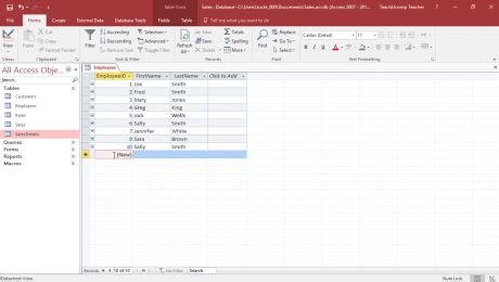 Add Records To A Table In Datasheet View In Access Archives Teachucomp Inc