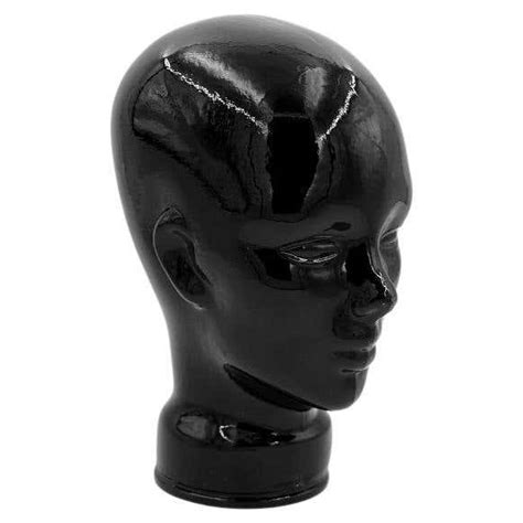 Original Vintage Mid Century German Modern Black Glass Head 1970s For Sale At 1stdibs