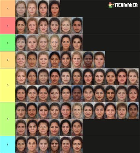 Caucasoid Phenotype Attractiveness Ranking Tier List Community Rankings Tiermaker