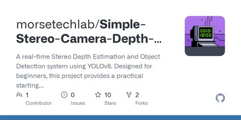 Github Morsetechlabsimple Stereo Camera Depth Estimation A Real