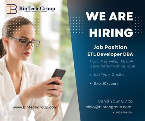 Bintech Group Llc On Linkedin Etldeveloper Etldba Etljobs Etltools Dba Etldevelopers