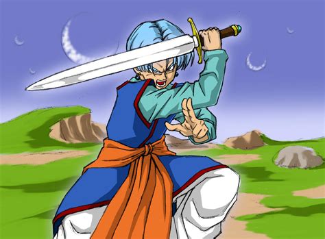 Dragonball Super Trunks With Z Sword By Rider4z On Deviantart