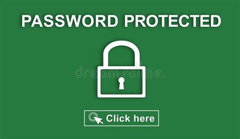Password Protected Concept On A Computer Stock Image Image Of Privacy