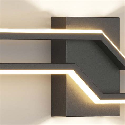 Minimalist Geometric Decorative Linear Led Wall Light Vaxlamp