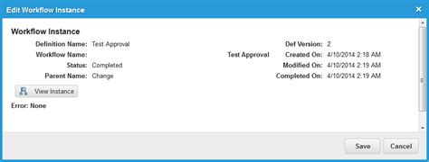 Working With Workflow Instances