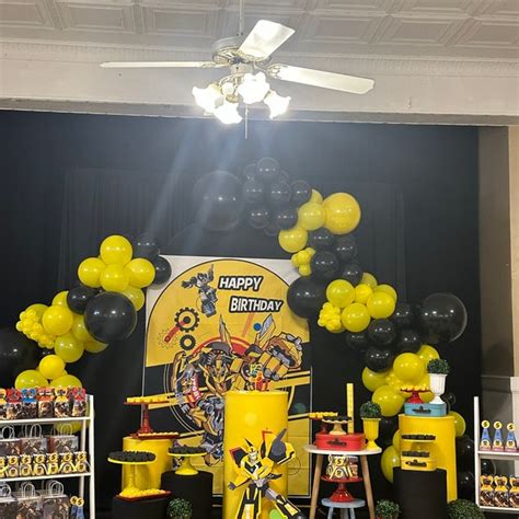 Bumblebee Prime Transformers Theme Birthday Decorations Bumblebee