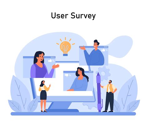 User Survey Illustration Team Engages In Gathering Feedback With