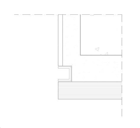 Shadow Gap Connection Between Ceramic Tile And Wooden Cladding Dwg Cad Detail