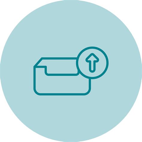 Outbox With Arrow Vector Icon 28116975 Vector Art At Vecteezy