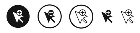 Cursor Plus Icon 47091712 Vector Art At Vecteezy
