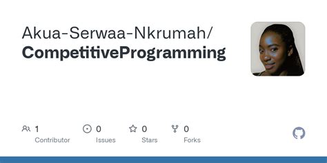 GitHub Akua Serwaa Nkrumah CompetitiveProgramming
