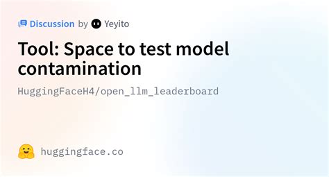 HuggingFaceH4 Open Llm Leaderboard Tool Space To Test Model Contamination
