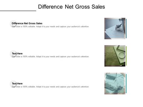 Difference Net Gross Sales Ppt Powerpoint Presentation Slides Ideas Cpb