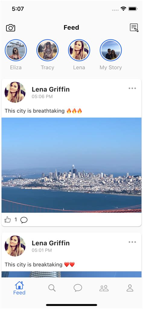 flutter social network app instaflutter