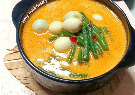 Resep Gulai Kacang Panjang Telur Puyuh Oleh Ismy Maulidasary Cookpad